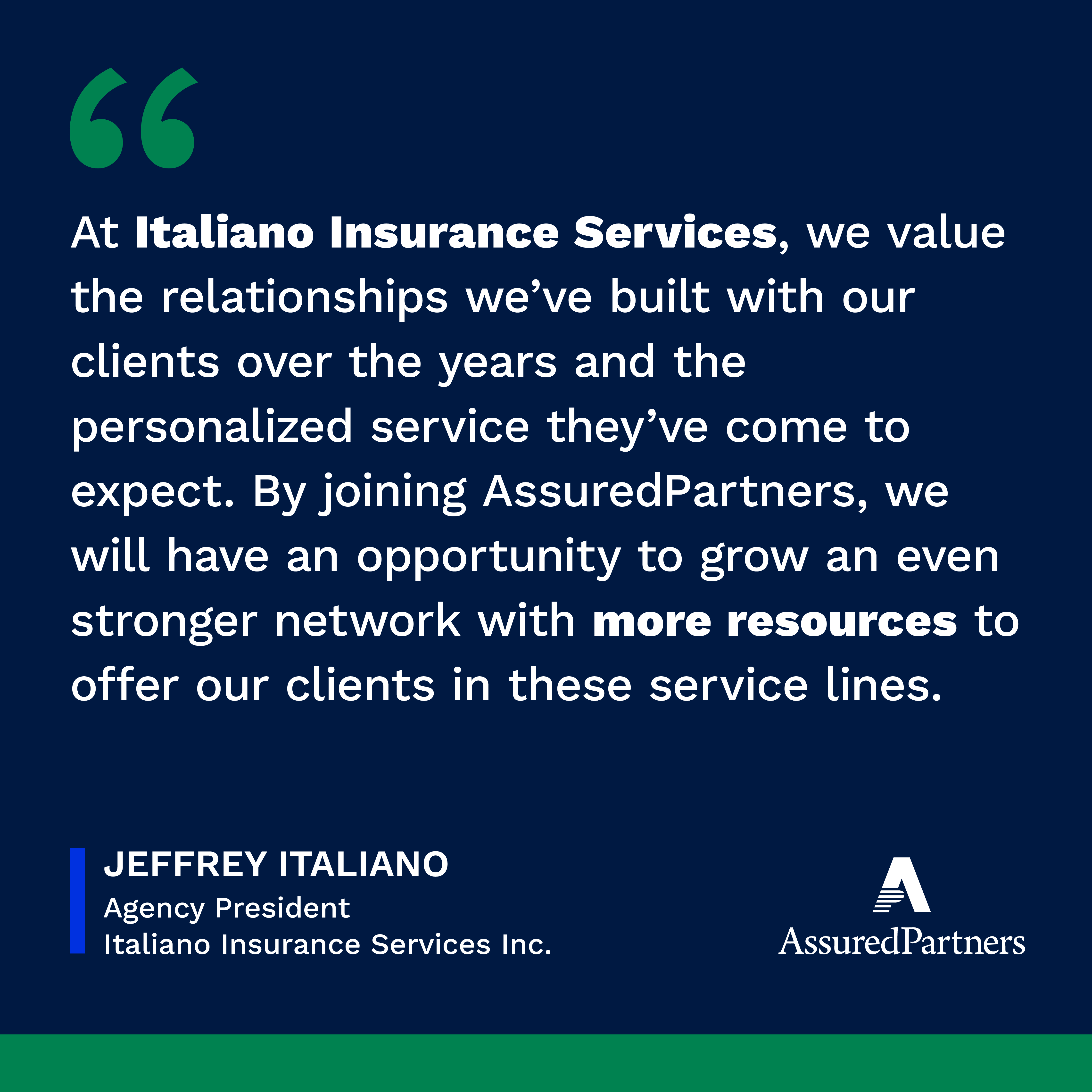 AssuredPartners Announces Acquisition of Italiano Insurance Services ...
