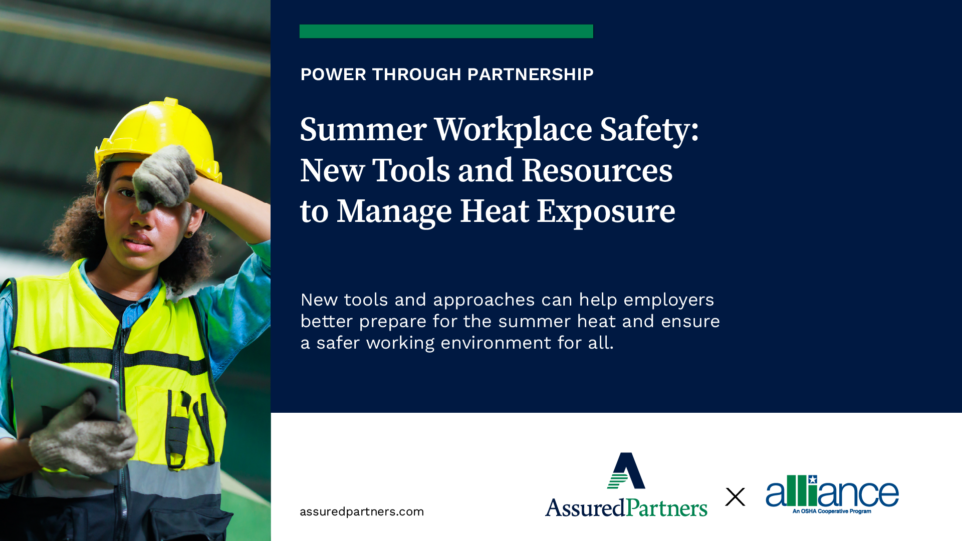 Summer Workplace Safety New Tools and Resources to Manage Heat Exposure ...